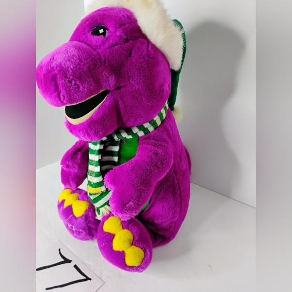 Golden Bear | Toys | Vtg 992 Barney The Dinosaur Large 2 Stuffed Plush ...